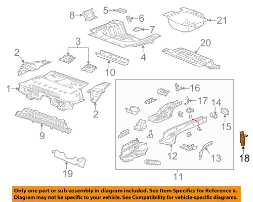 GM OEM 13-22 Encore,Trax Rear Body Floor Floor Rails-Hook 95414158 | eBay