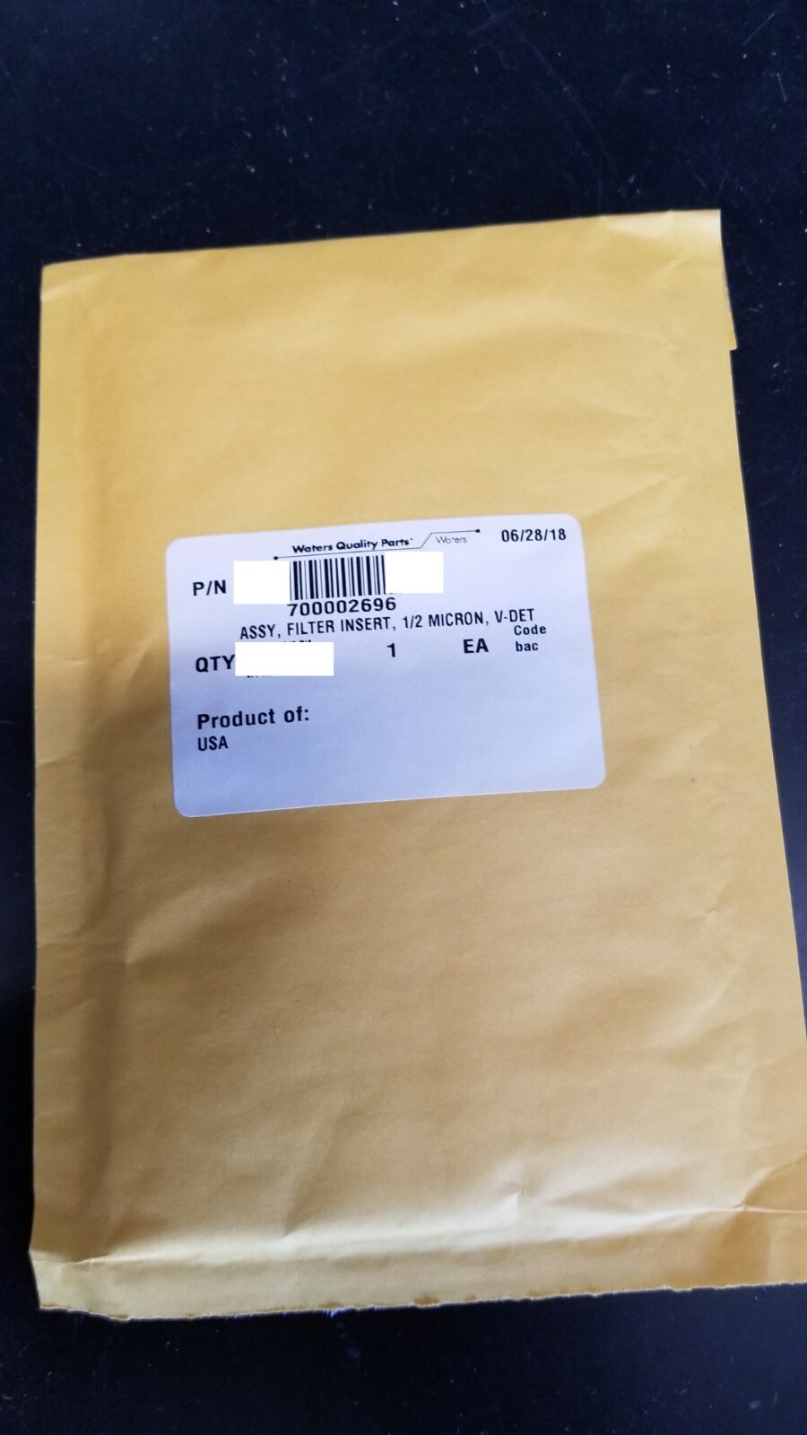 NEW!! Waters Assy, Filter Insert, 1/2 Micron p/n: 700002696 | eBay