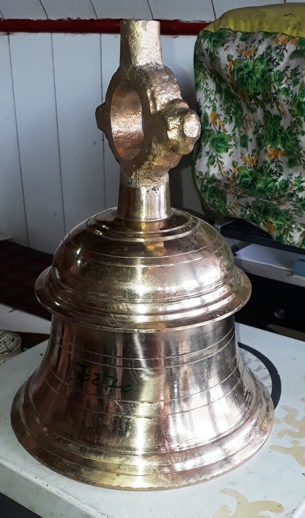 Big Size Brass God Temple Bell Mandir Ghanta For Pooja Free Expedited ...