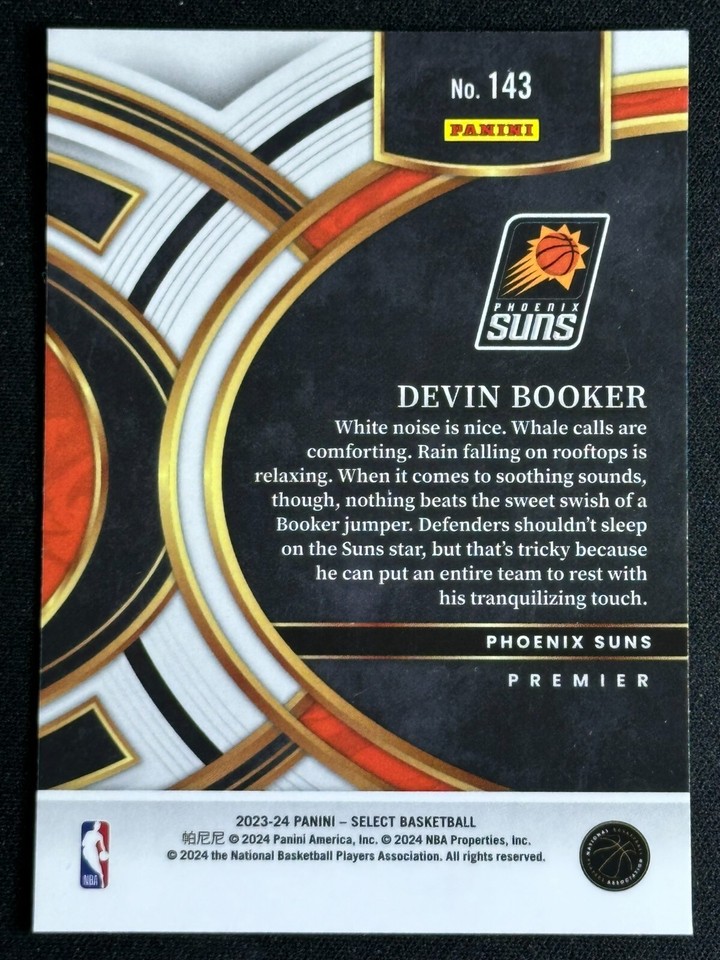 2023 Panini Select Premier Retail Devin Booker #143 Phoenix Suns | eBay