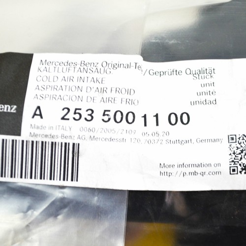 Mercedes-Benz GLC W253 Retrofit Cold Air Intake Bracket A2535001100 NO ...