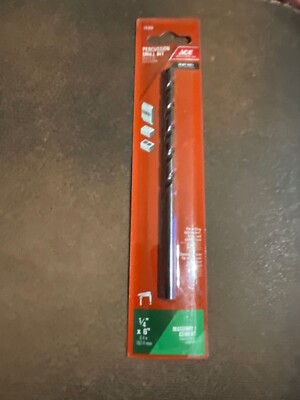 ACE Hardware 24469 1/4" x 6" Steel Percussion Drill Bit, Straight Shank ...