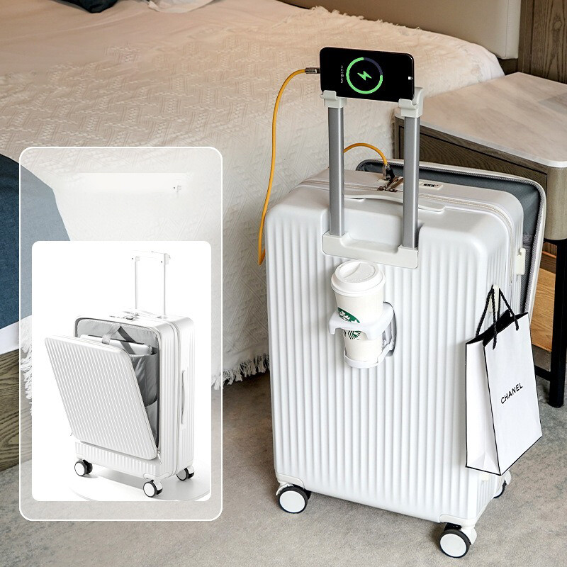 Front-mounted Open-ended Suitcase, Multi-function Code, Suitcase ...
