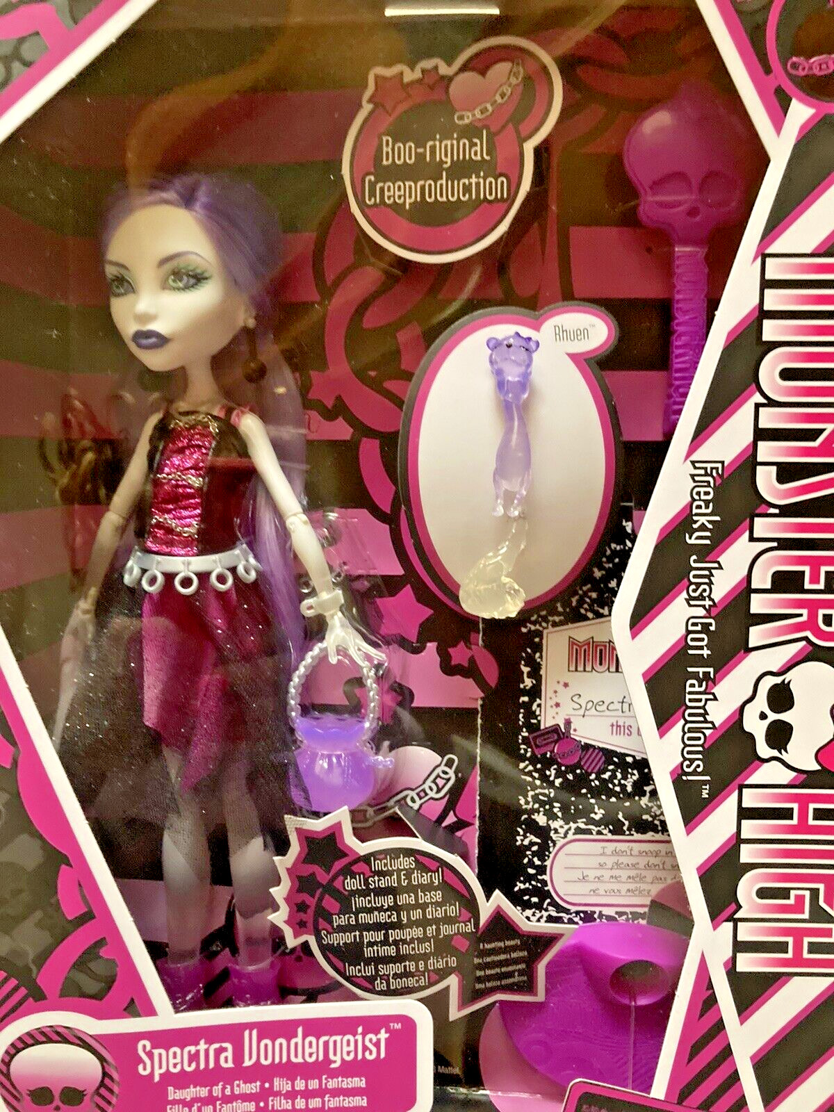 Monster High Boo-riginal Creeproduction Spectra Vondergeist Doll NEW 6+