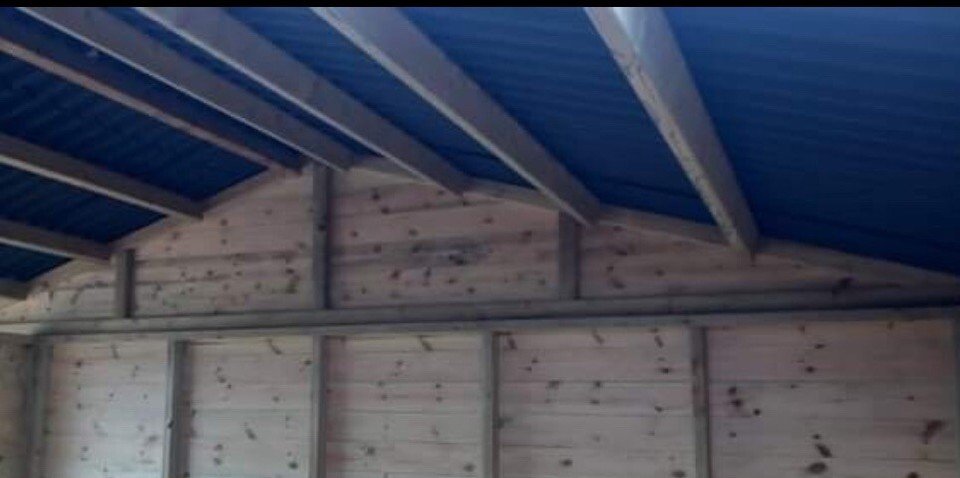 12ft x48 ft Wooden Quadruple Stable Block Animal Horse Stable 25mm T&G ...