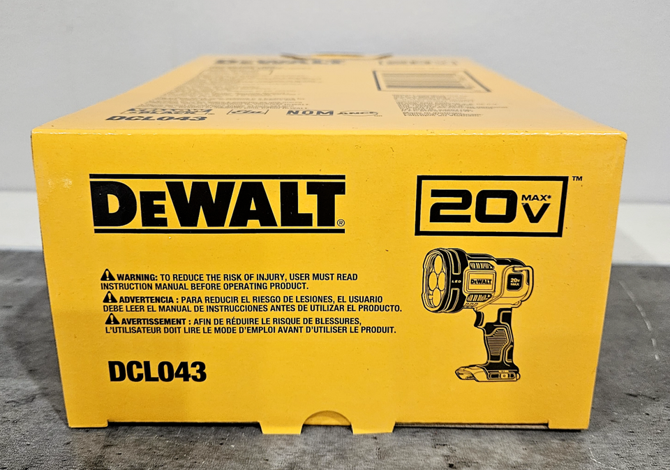 NEW! DeWalt DCL043 20V Max Cordless LED Jobsite Spotlight | eBay