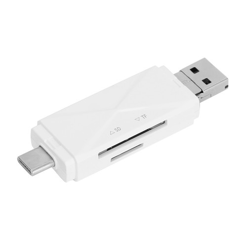 Type‑C3.1 OTG USB3.0 Flash Drive Card Reader Adapter Dual Sim Card Slot ...