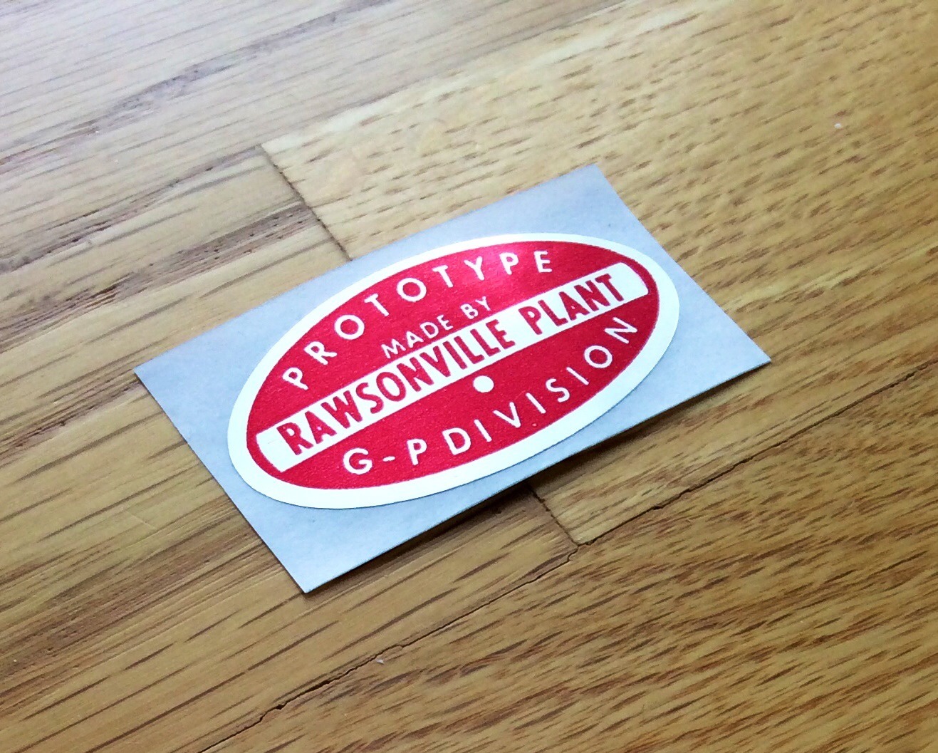 Autolite Rawsonville Prototype silver foil decal! Boss 429 NASCAR ...