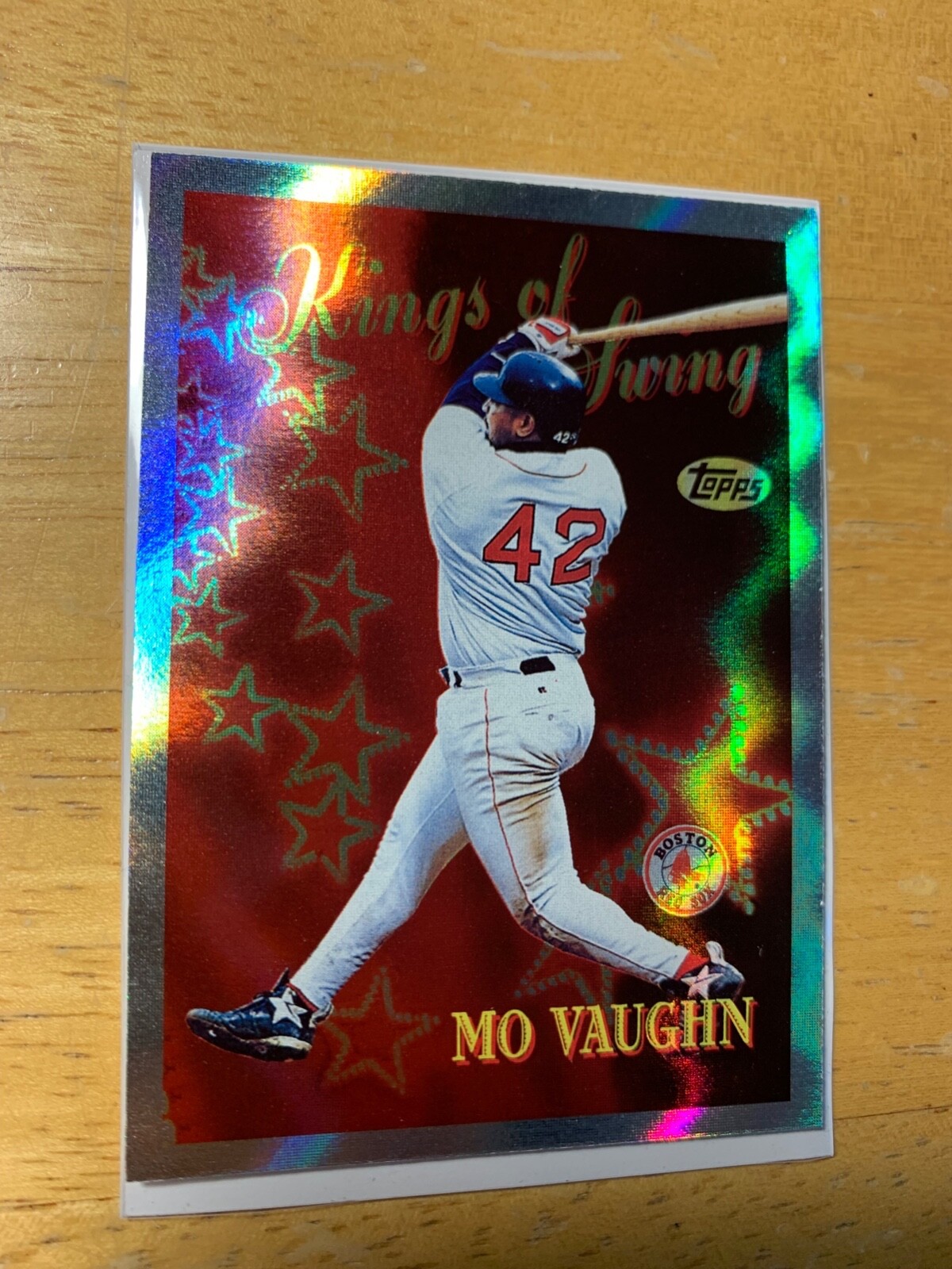 1997 Topps King of Swing Mo Vaughn #SB14 - Boston Red Sox | eBay