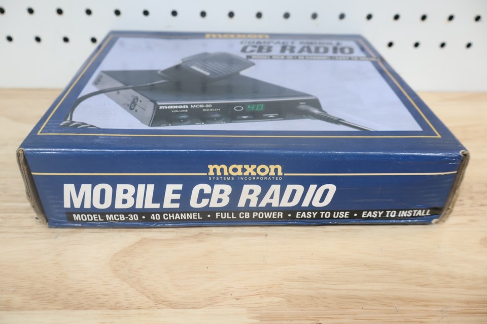 Nice Rare New / NOS Maxon Compact 40 Channel Mobile CB Radio Model MCB ...