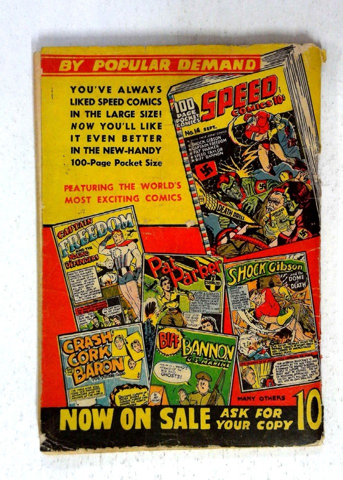 Pocket Comics #2 1941 Black Cat-Joe Simon-WWII cover Golden-Age | eBay