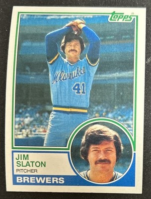 1983 Topps Jim Slaton Baseball Card #114 Brewers Pitcher VG O/C | eBay