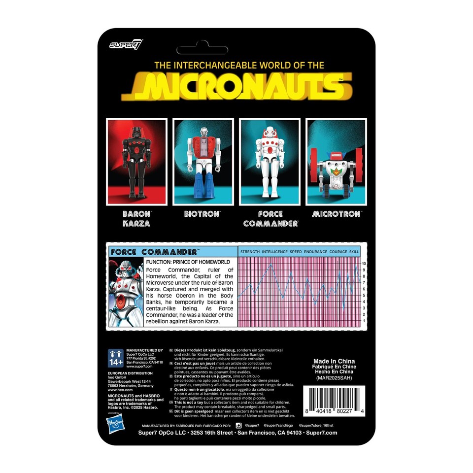 Micronauts Reaction Wave 02 Force Commander Action Figure for ...