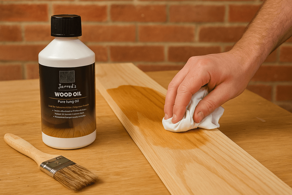 Jarrod's Pure Tung Oil - Wood Oil for Indoor & Outdoor Use, For All ...