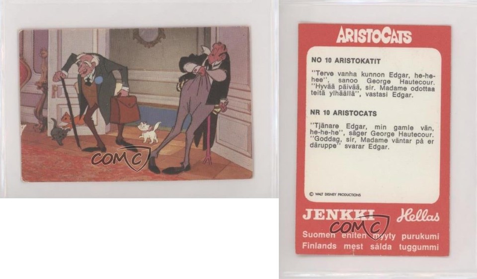 1972 Jenkki Hellas Disney AristoCats Aristocats #10 f5h | eBay