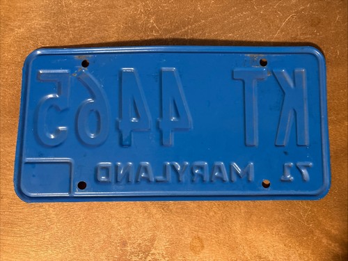 1971 1973 Maryland License Plate # KT 4465 | eBay