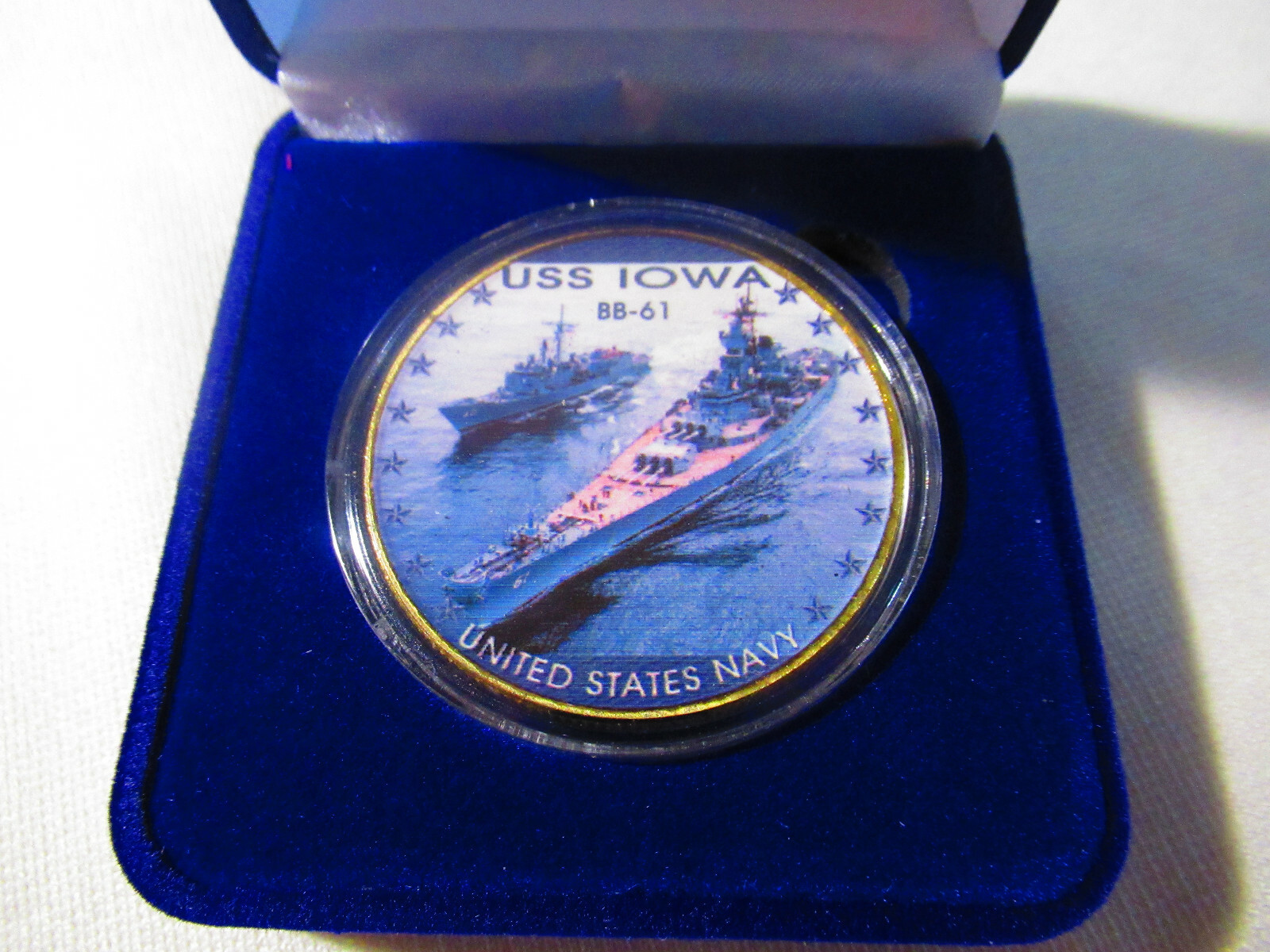 US NAVY - USS IOWA (BB-61) Challenge Coin w/ Presentation Box | eBay