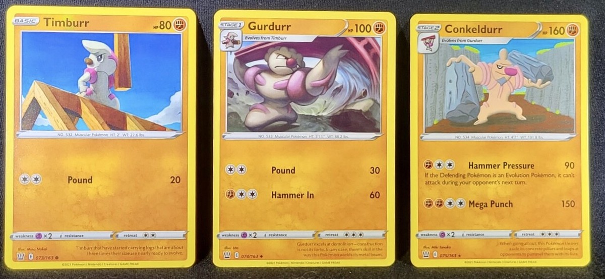 Pokemon Timburr Evolution