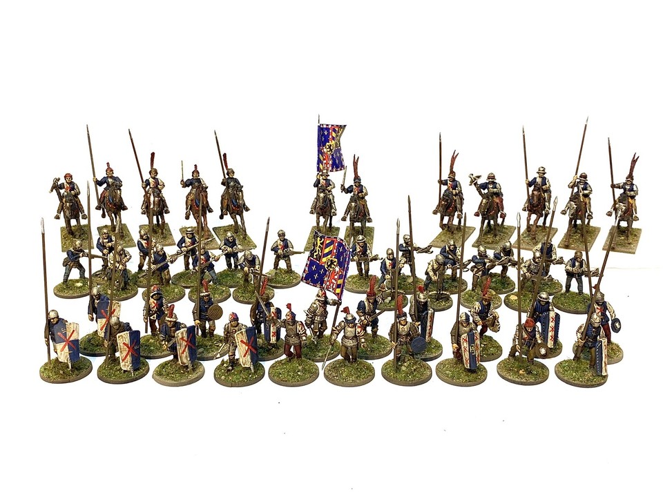 BURGUNDIAN MEGA STARTER ARMY 52 28mm painted historical wargames ...