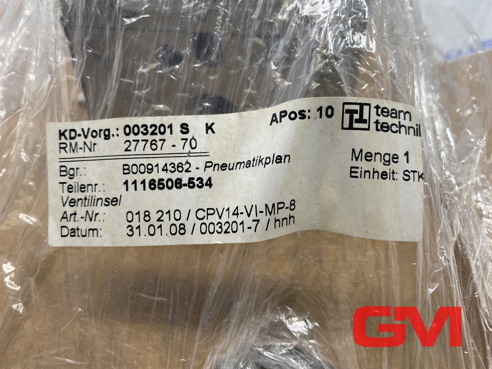 Festo Valve Terminal 18210 10P-14-8C-MP-R-Y-C0S5C + TB CPV14-VI-MP-8 | eBay