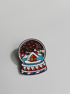 Snow Globe Winter Scene Lapel Pin | eBay