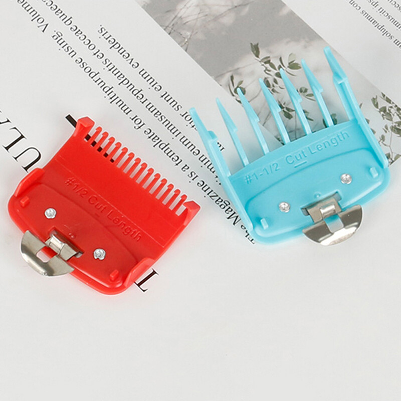 2Pcs Electric Hair Clippers Limit Comb Haircut caliper Electroplating ...