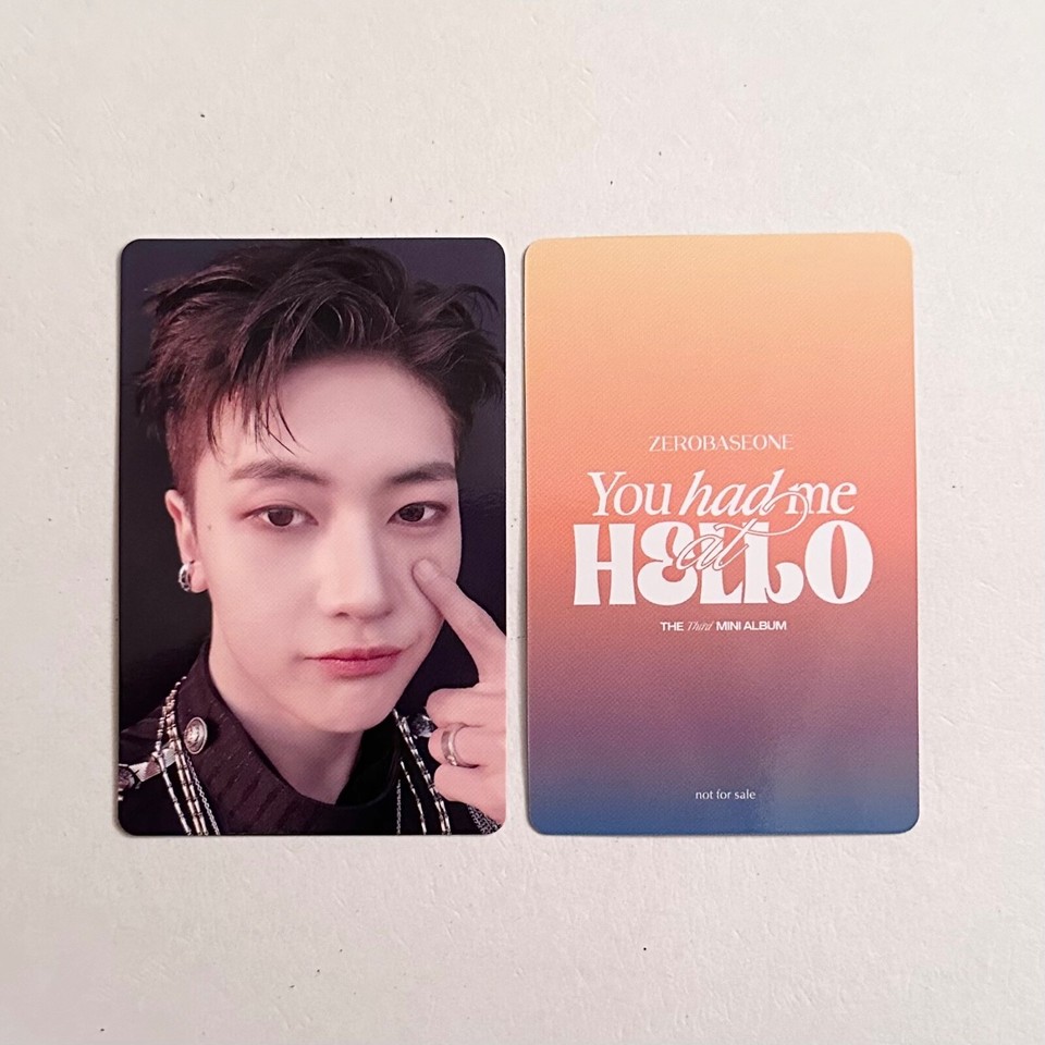 [ZEROBASEONE] You had me at HELLO / Tower Records Shibuya Photocard ...