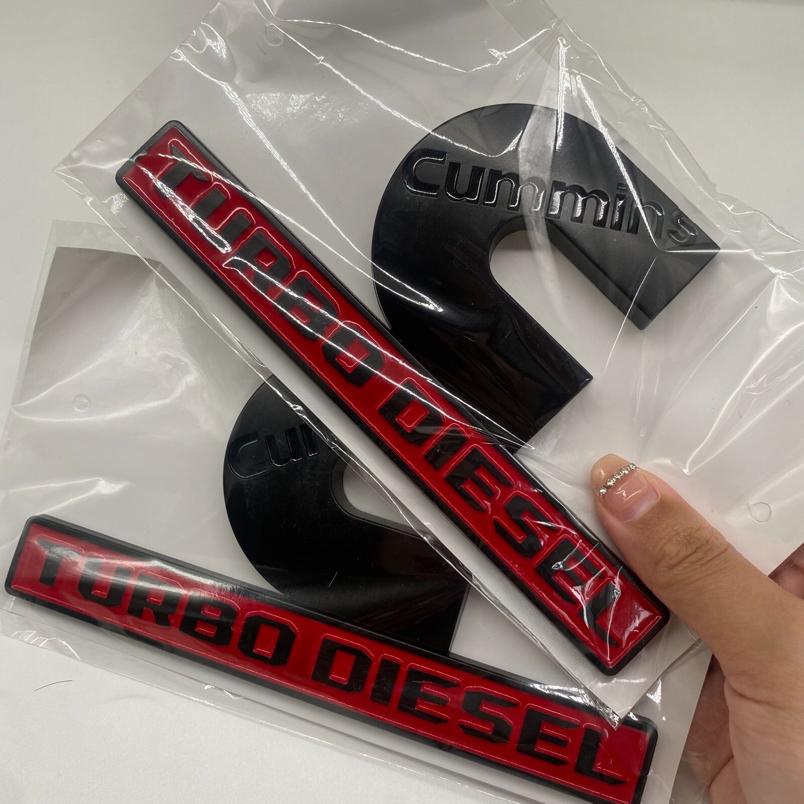 2PCS Set Cummins Turbo Diesel Emblems For Ram 2500 3500 Fender Badges ...