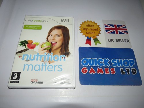 Mind Body & Soul Nutrition Matters Nintendo WII new sealed | eBay