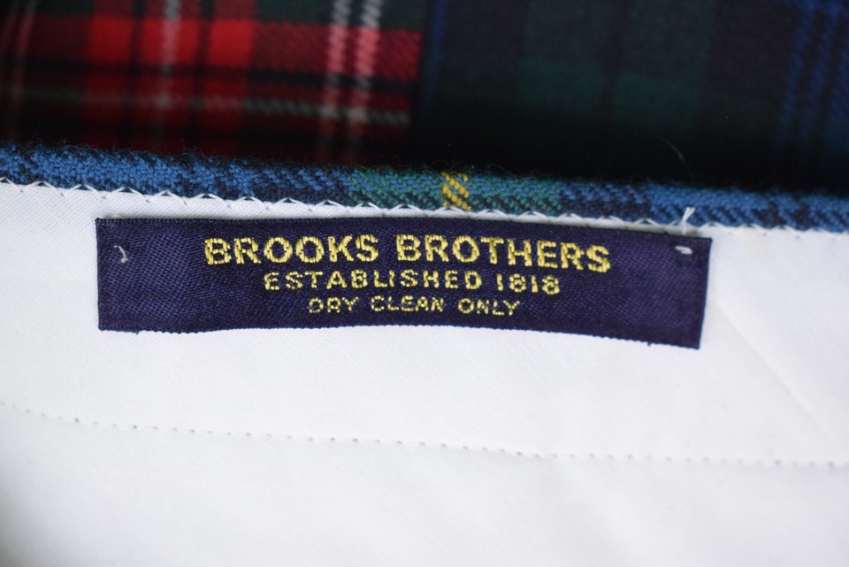 "Brooks Brothers Patch Tartan Trousers" Sz: 35 x 31 | eBay