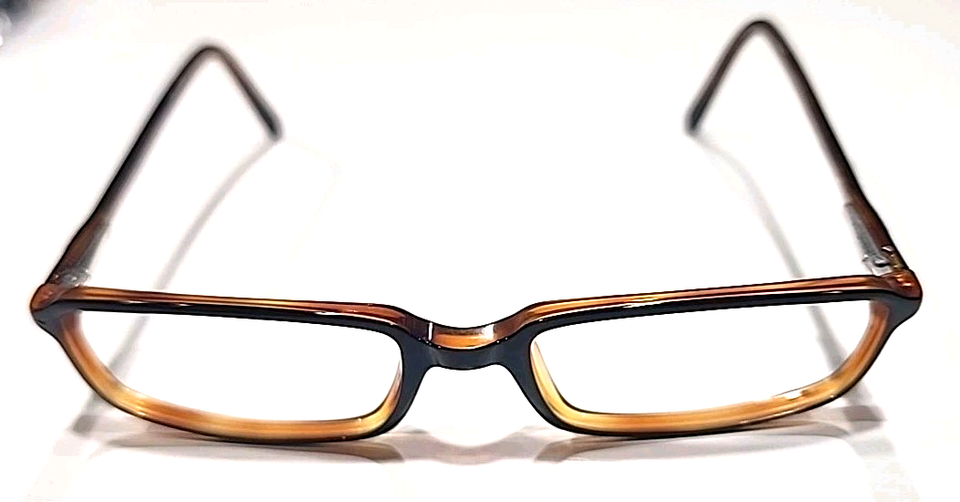 Emporio Armani 647 399 Black Brown Rectangle Eyeglasses 50-17 135 Italy ...