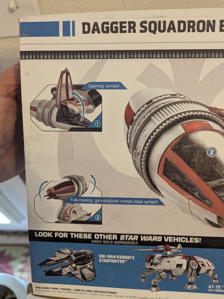 Star Wars Legacy Collection Dagger Squadron B-Wing Fighter & Pilot NEW ...