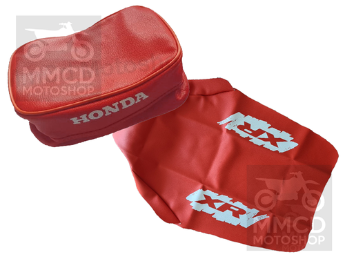 Honda XR600R XR 600 1990: Premium Seat Cover + Rear Fender Bag | Orange ...