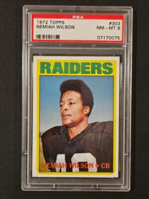 1972 Topps Football Nemiah Wilson # 303 PSA 8 NM-MT high number | eBay