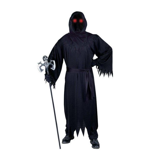 Adult Horror Fade in out Phantom Hooded Robe Costume Dress FW5442 for ...