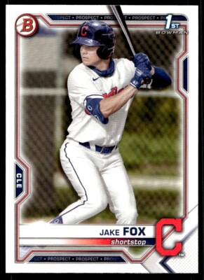 2021 Bowman Draft Jake Fox G879 Cleveland Indians #BD-102 | eBay