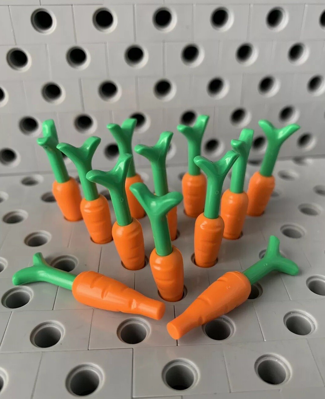 Lego Orange Carrot With Green Leaf Veggie Plant Food Accessory New Lot ...