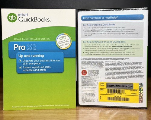 ⚡NEW Intuit QUICKBOOKS Desktop PRO 2016 For Windows NOT A SUBSCRIPTION ...