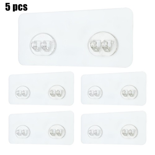 Waterproof Transparent Sticker Rack for Metal and Painted Walls Set of ...