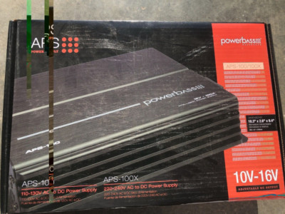 NEW PowerBass APS-100X 100 Amp AC to DC Power Supply 220-240V AC High ...