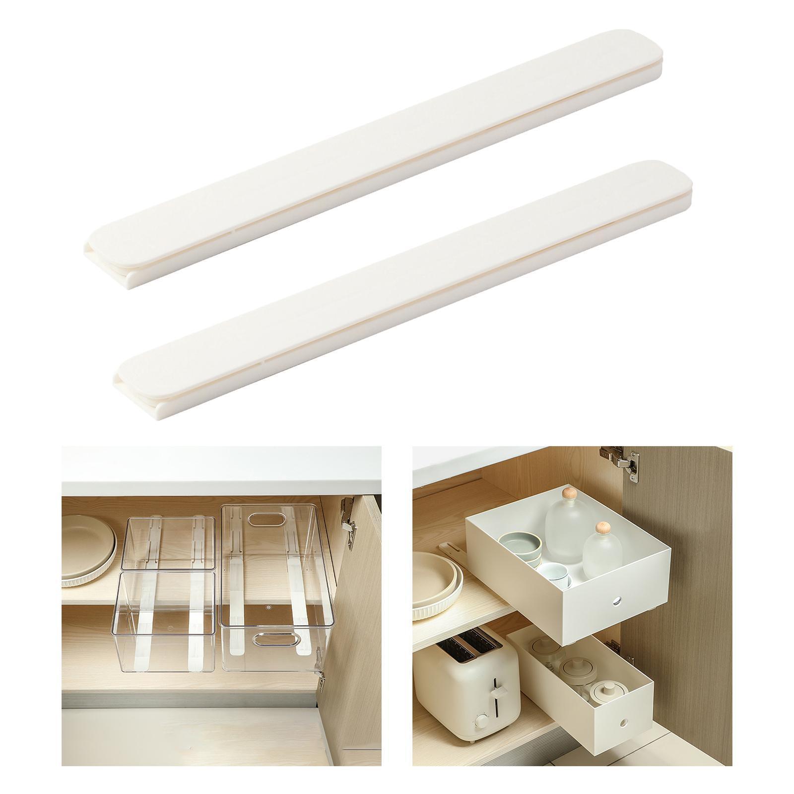 2 Pieces Bins Pull Out Rail Storage Basket Slide Track for | eBay