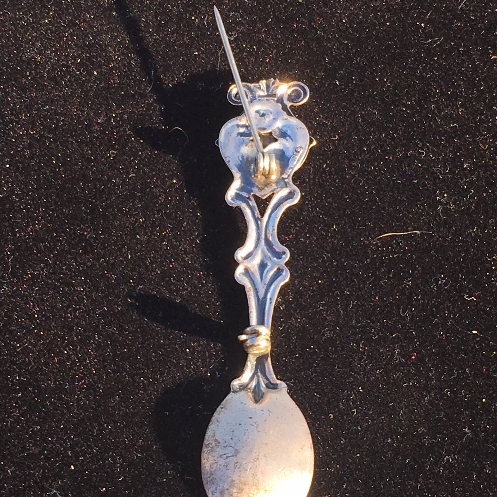 Lovely Vintage 925 Sterling Silver Small Spoon Brooch | eBay