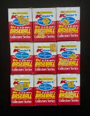 1982 TOPPS KMART 20th ANNIVERSARY AL & NL MVP’S BASEBALL 9 BOX LOT | eBay