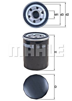 MAHLE Oil Filter For NISSAN KIA INFINITI MAZDA ACURA FORD USA FIAT Gt-R ...