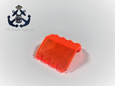 LEGO 1990s Space Ice Planet Trans-Neon Orange Panel 2 x 4 x 3 1/3 2582 ...