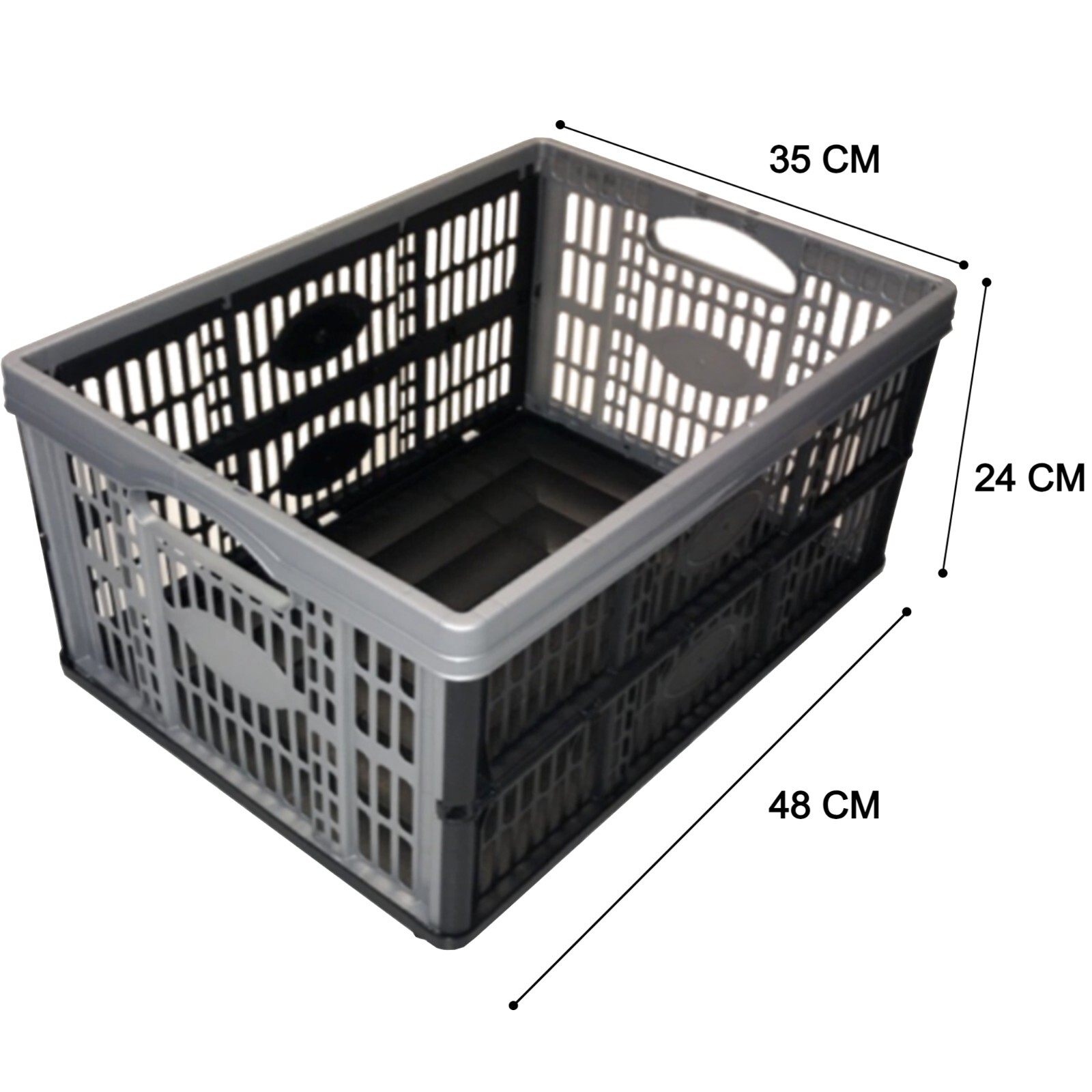 flat pack storage box crates pack of 10 store crate - 32l | eBay UK