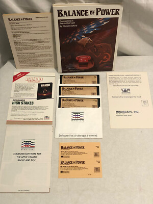 Balance of Power (Mindscape / Alert, 1985, 5.25") IBM Windows Version ...