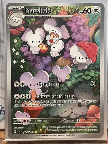 Pokémon TCG Maushold Scarlet & Violet - Paldea Evolved 226/193 Holo ...