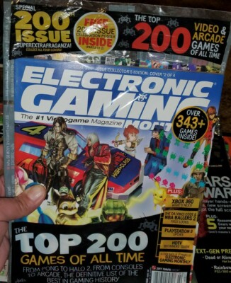EGM magazine 200th issue new sealed w rare poster retro gamer ps4 Xbox ...
