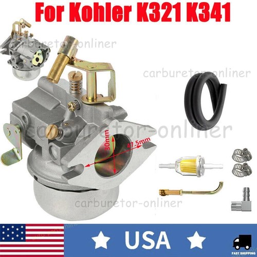 New Carburetor For Kohler K321 K341 Cast Iron Engine 14HP 16HP John ...